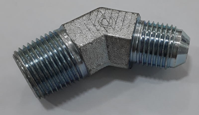 adaptador 45 macho NPT x macho JIC | Mansul